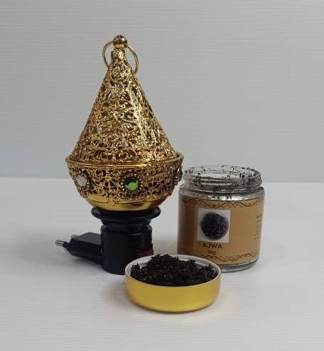 Electric Mabkhara With Bakhoor/ incense / Gaharu (Bakhoor) burner ...