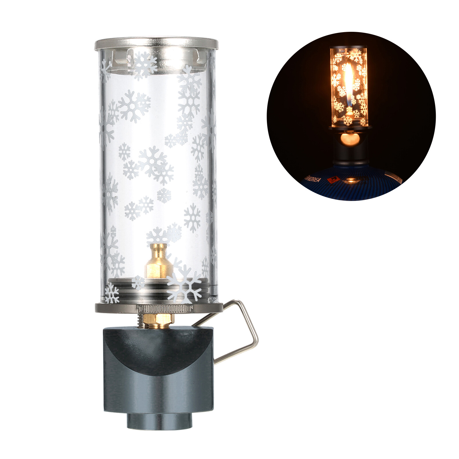 TOMSHOO Portable Lamp Light Compact Butane Gas Light Lantern Outdoor ...