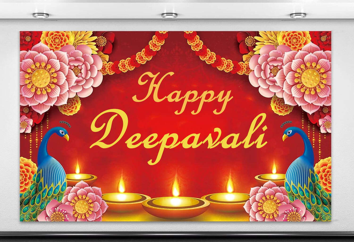 Happy Deepavali Photography Background Happy Diwali Photo Booth ...