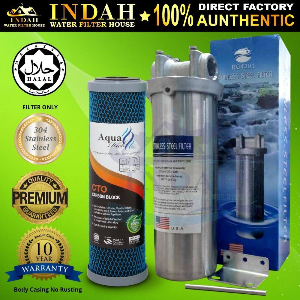 10 inch 304 Stainless Steel Housing Water Filter Water Purifier POE ...