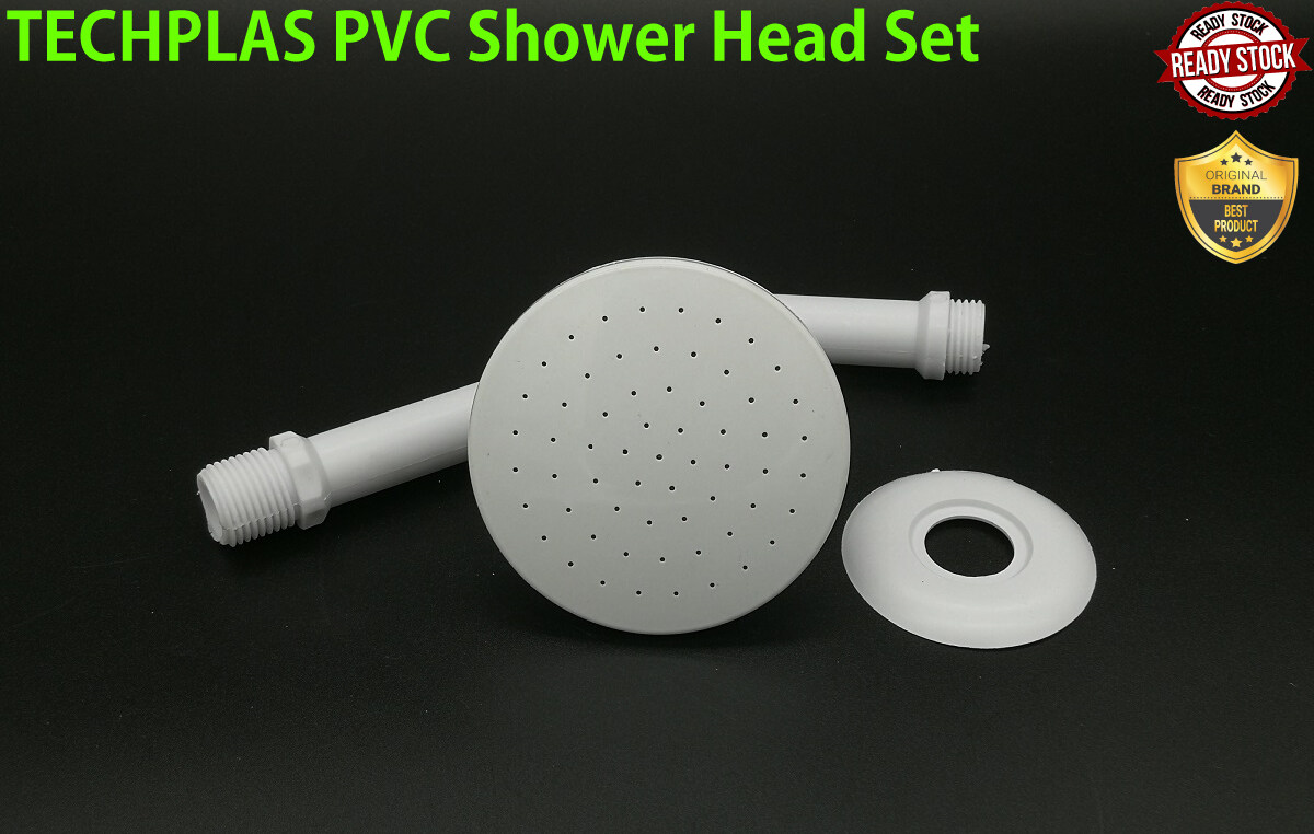 4 INCH TECHPLAS PVC SHOWER HEAD SET | SHOWER ROSE HEAD | PLASTIC SHOWER ...