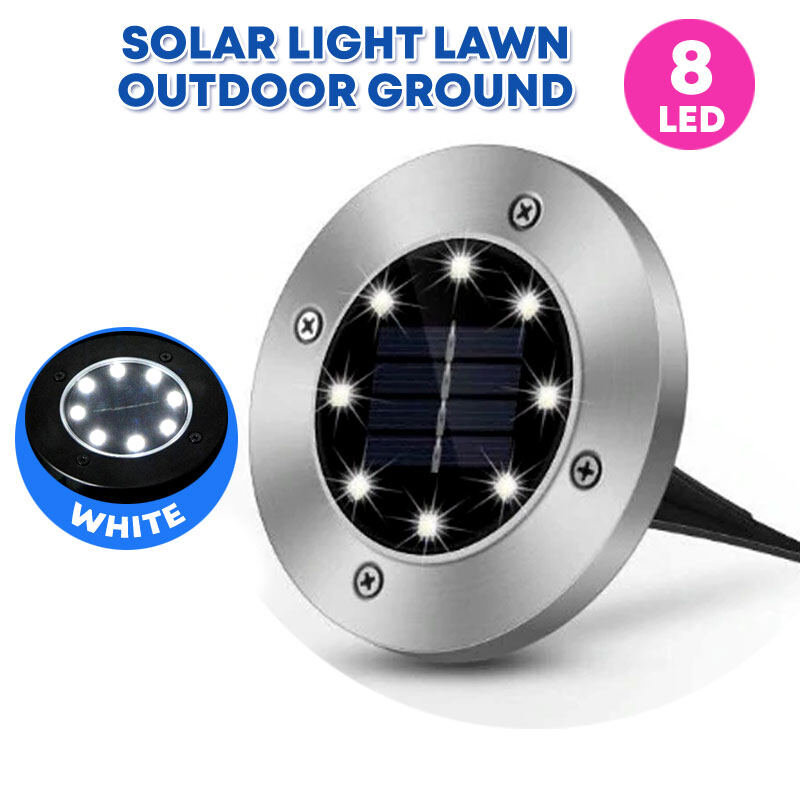 EONS 💖 8 12 16 LED Solar Floor Light Waterproof Stainless Steel ...