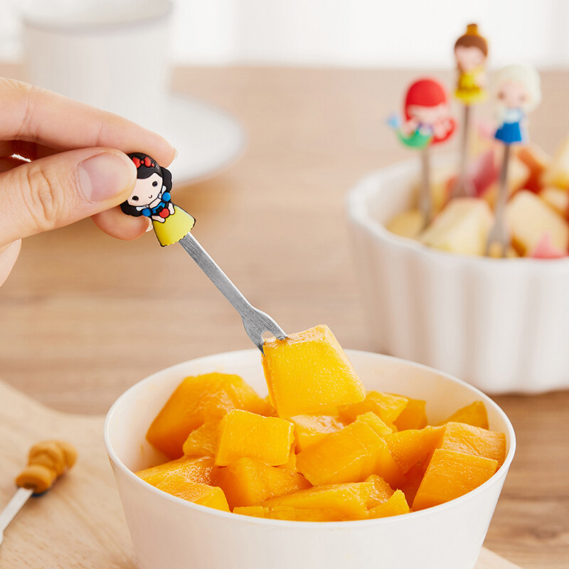 [Buy 3 get 5%]6pcs/Set Cute Cartoon Princess Stainless Steel Dessert ...