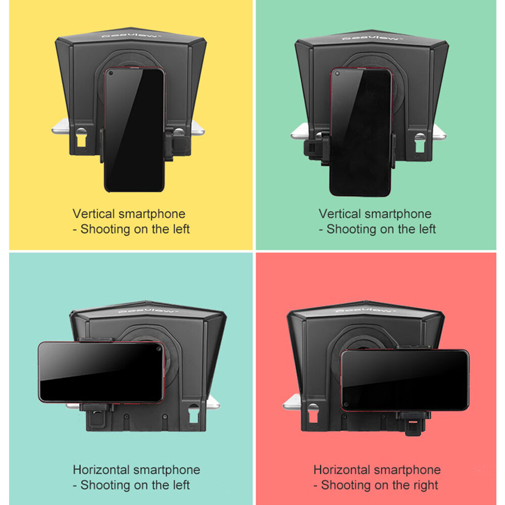 Bestview T2 Smartphone/Tablet/DSLR Camera Teleprompter Prompter with ...