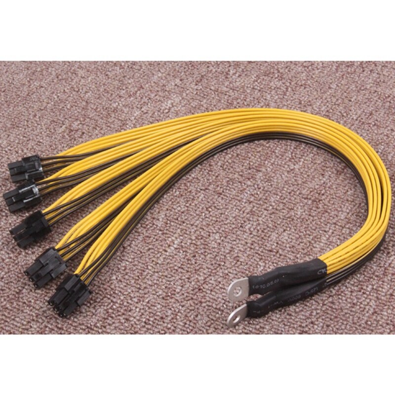 4Pcs 6Pin Connector Sever Power Supply Cable 2400W 2600W for P3 S7 S11 ...