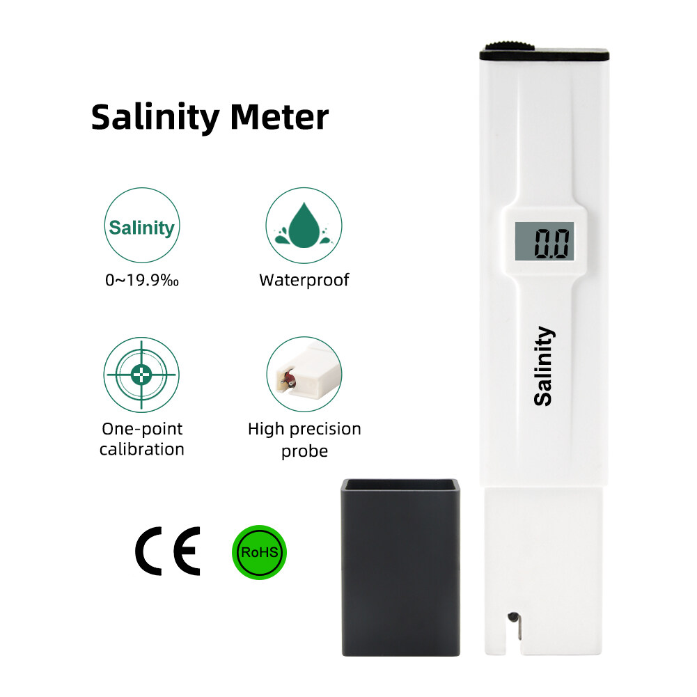RCYAGO Portable Digital Salinity Meter 0~19.9‰ High Precision Salt ...