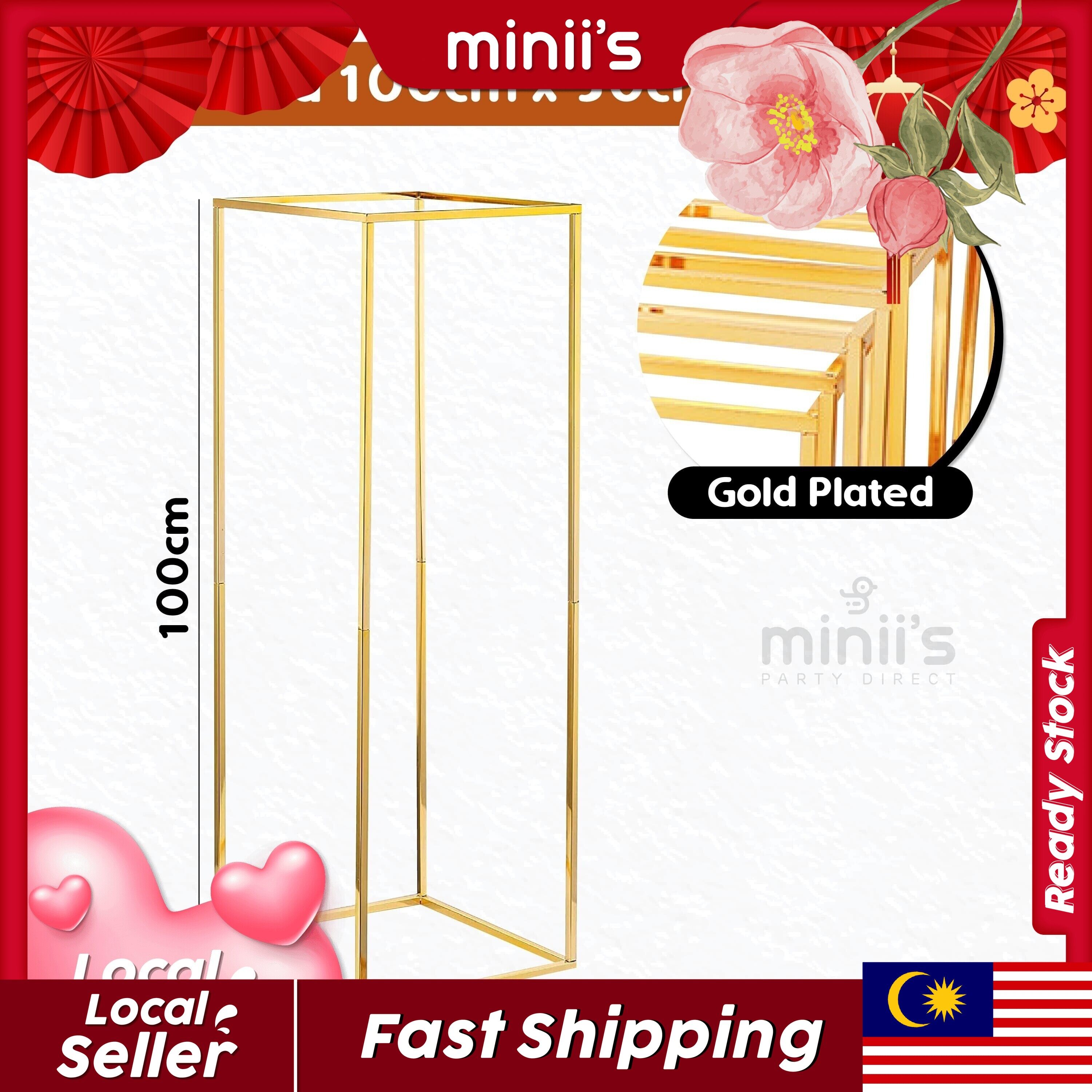 Miniis Metal Frame Geometric Iron Art Decoration Party Detachable ...