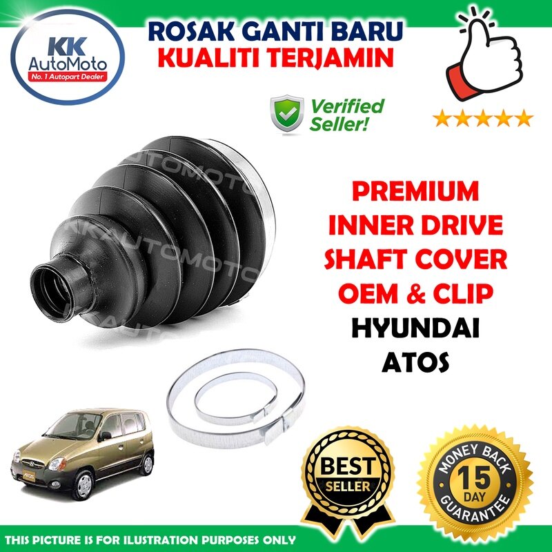 1 Biji - Hyundai Atos Premium Inner Drive Shaft Boot Cover OEM & Clip ...