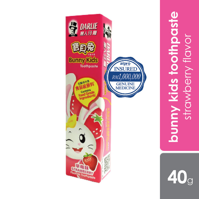 Darlie Bunny Kids Toothpaste (Strawberry Flavor) 40g | Lazada
