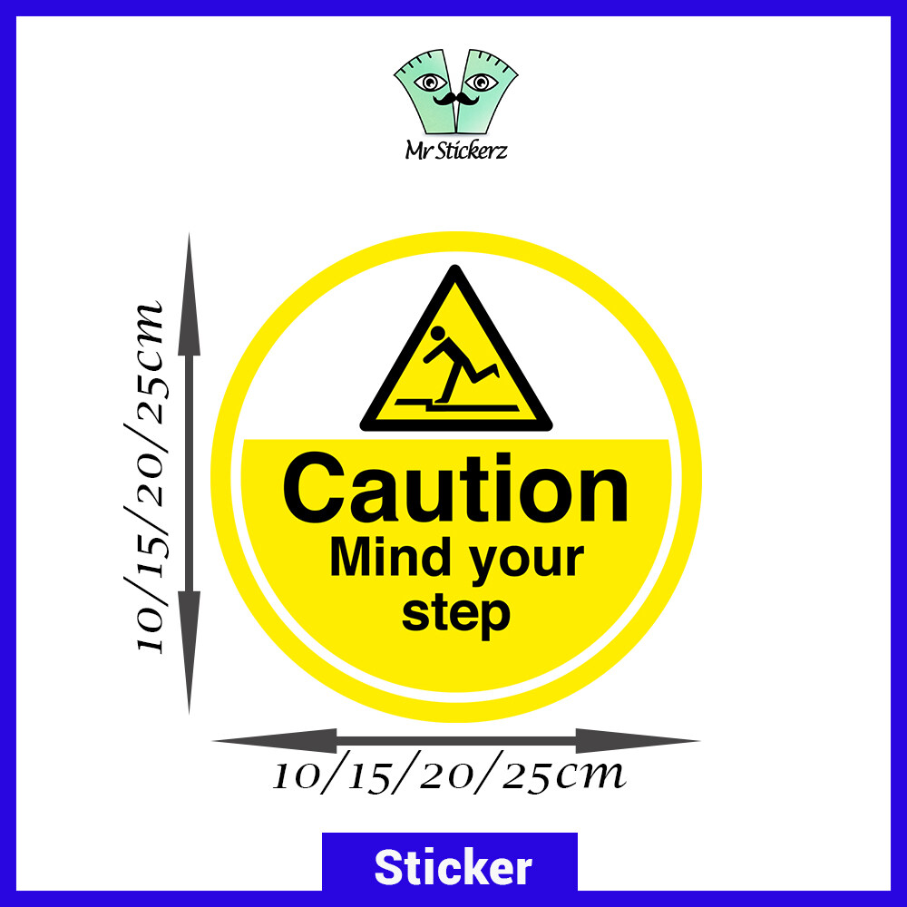 Mind Your Step Sticker High Sticker Quality Long Lasting | Stairs ...