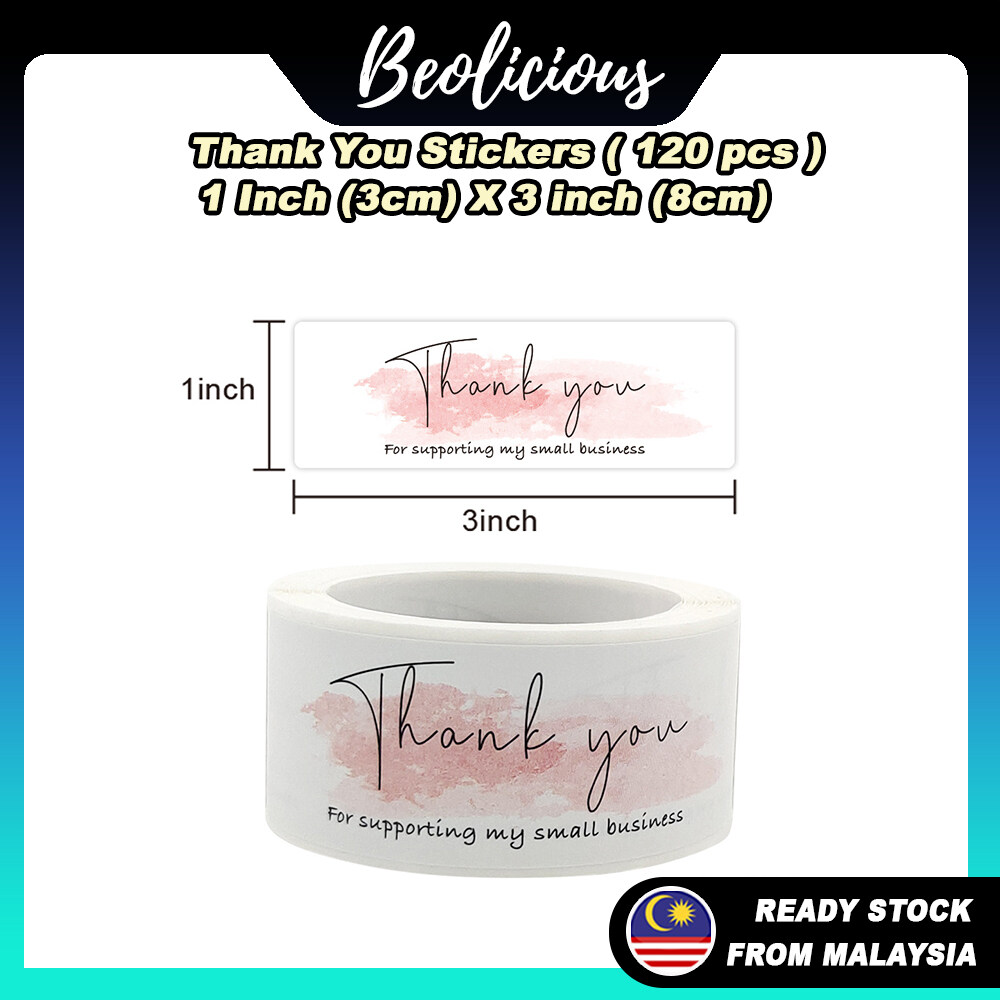 Thank you sticker, Seal Label for gift , business , Homemade, handmade ...