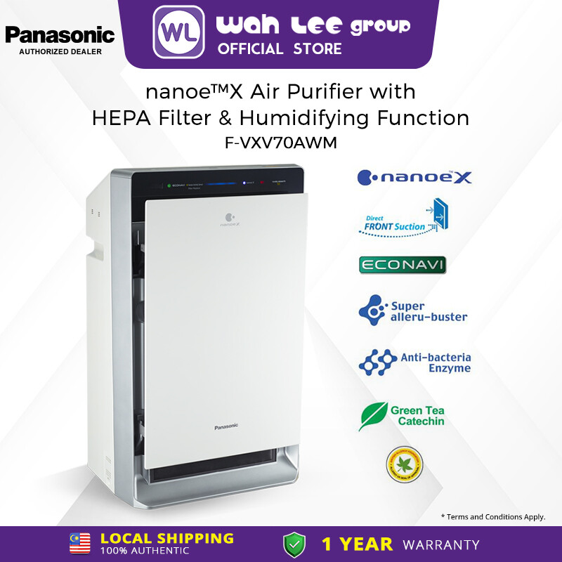 Panasonic Nanoex Air Purifier With Hepa Filter & Humidifying Function F ...