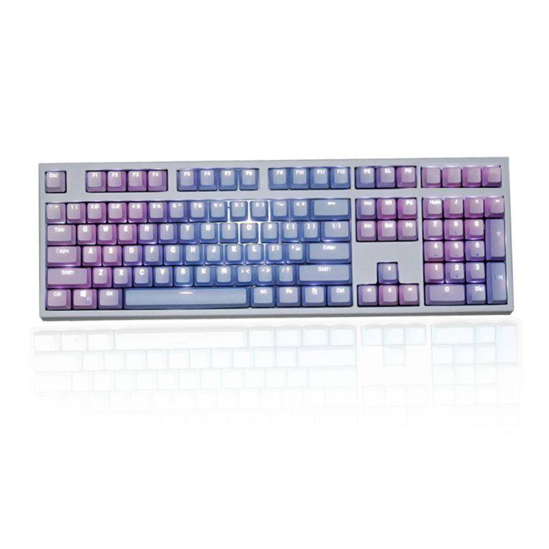 1 Set Replaceable PBT Keycaps 87 104 108 Transparent Lettering Keys ...