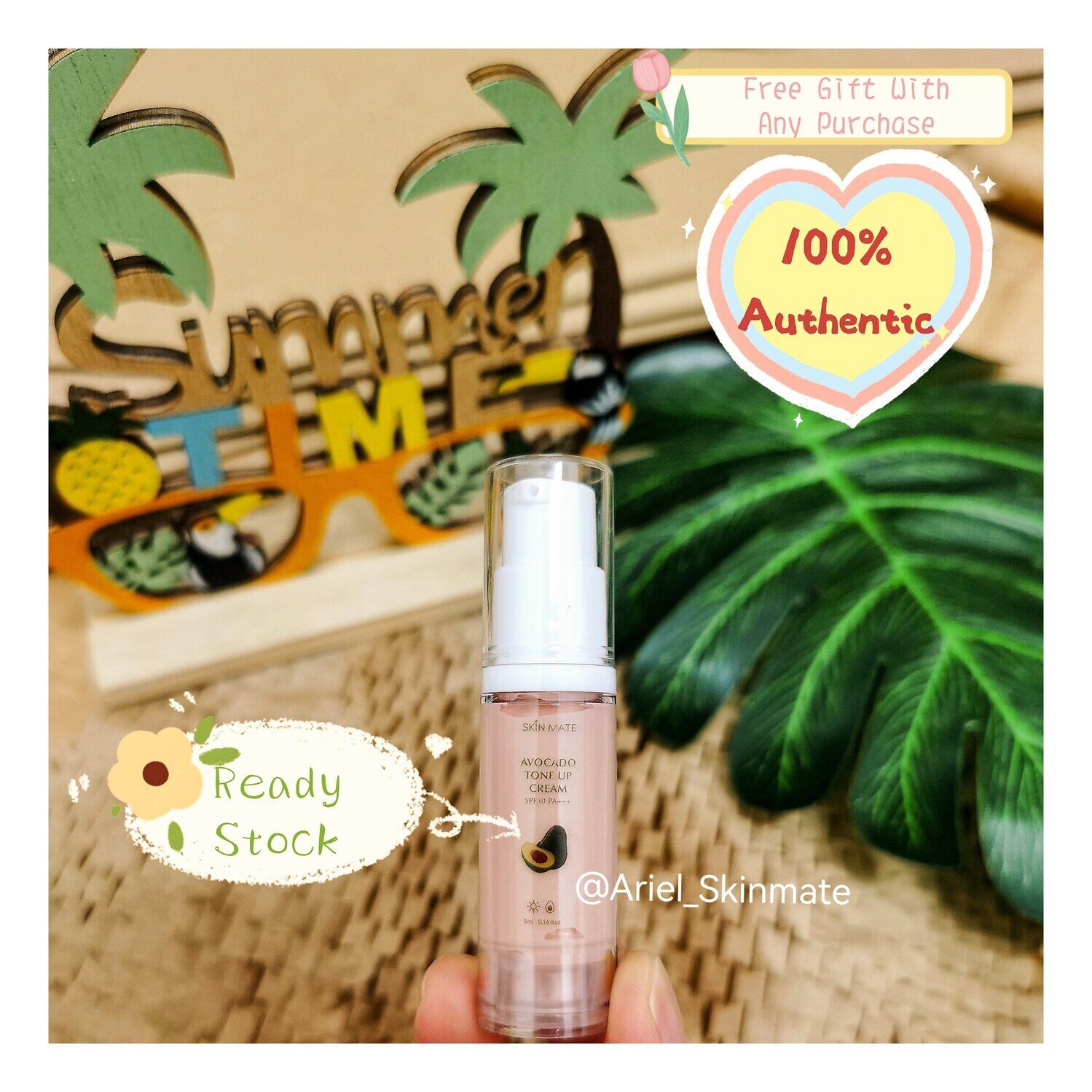 Skinmate Avocado Tone Up Cream SPF 30 PA+++ Sunscreen UV 🌞🥑鳄梨牛油果防晒润肤霜 ...