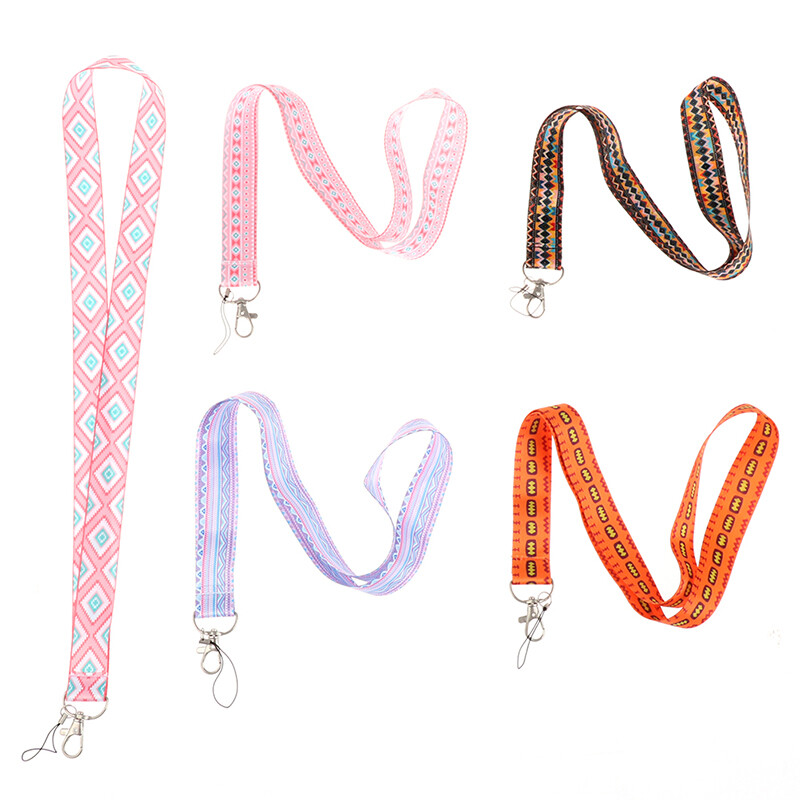 Bohemian Style Lanyards For Keychain ID Card Pass Phone USB Badge Hang ...