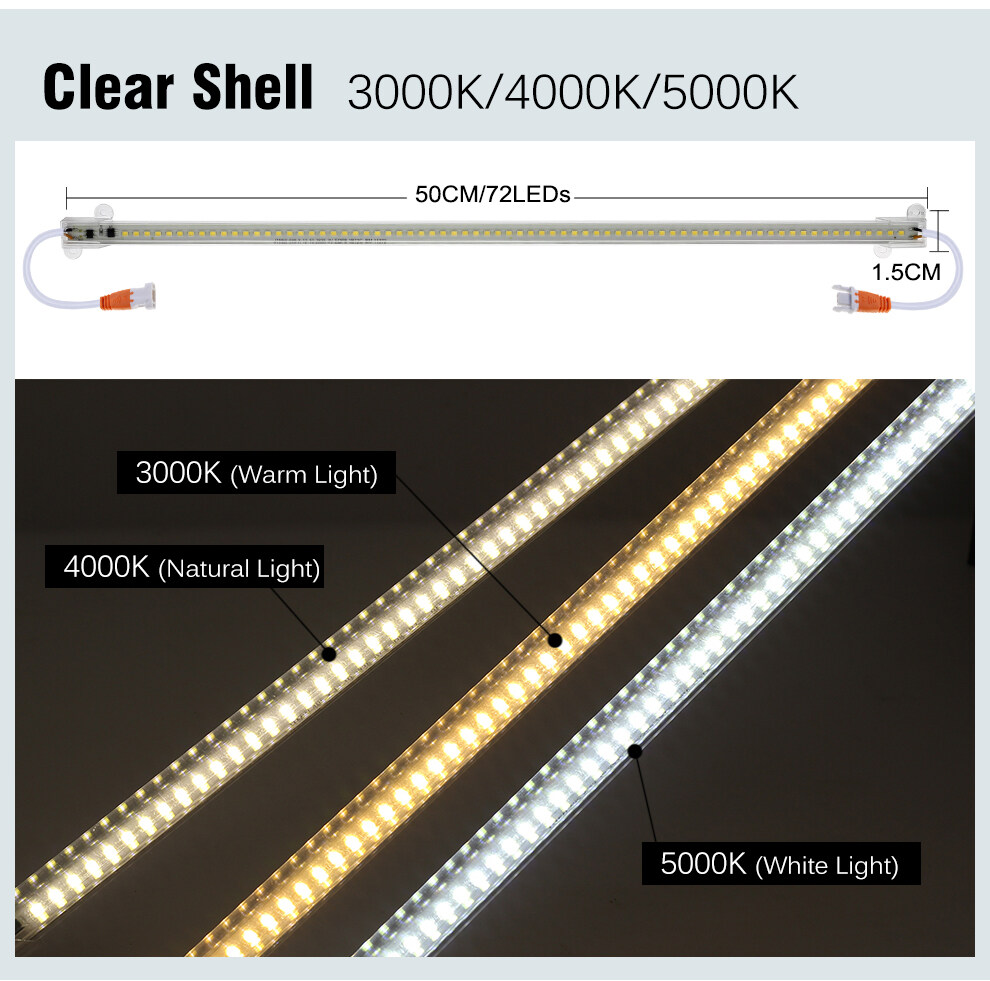 AC220V Wall Corner LED Rigid Strip Lights High Brightness 50cm SMD LED ...