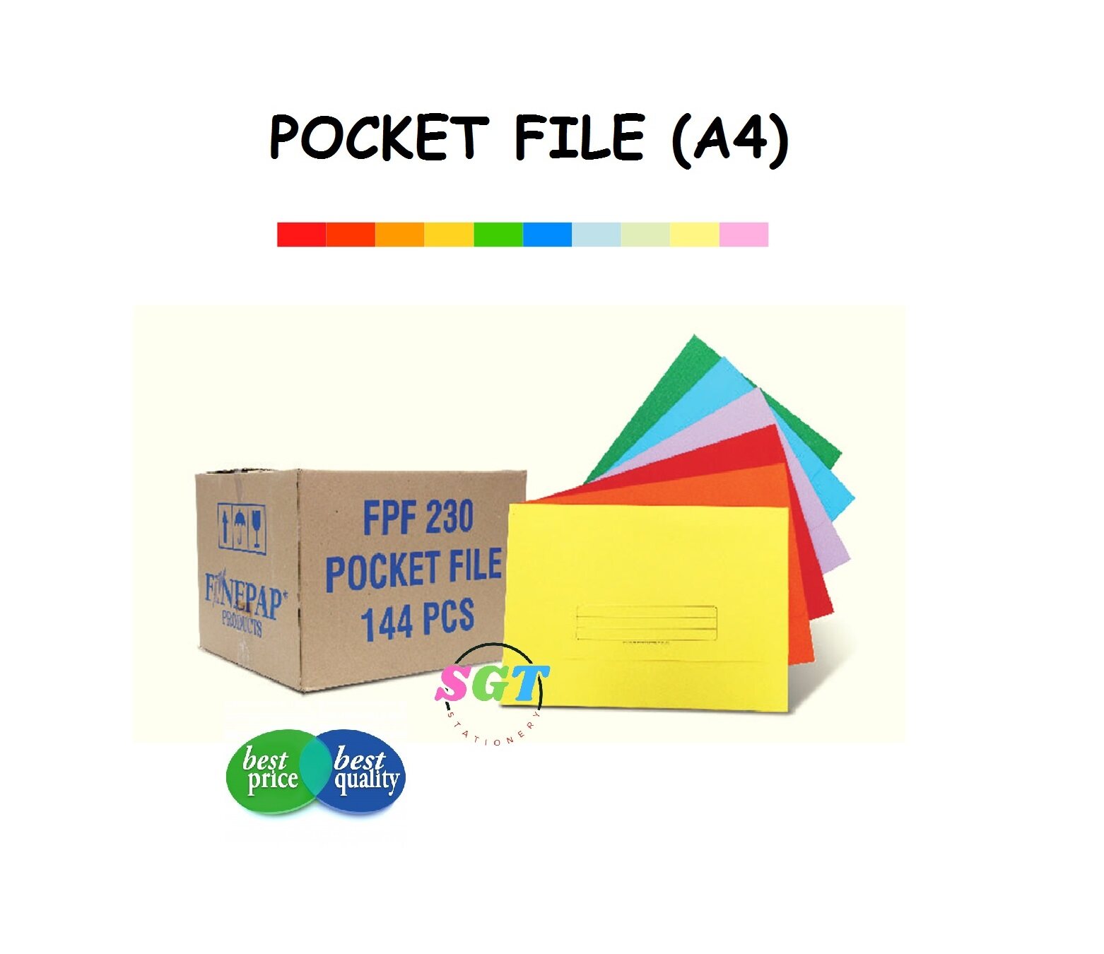 Manila Card Pocket File (FPF230) - 144pcs/ Box | Lazada