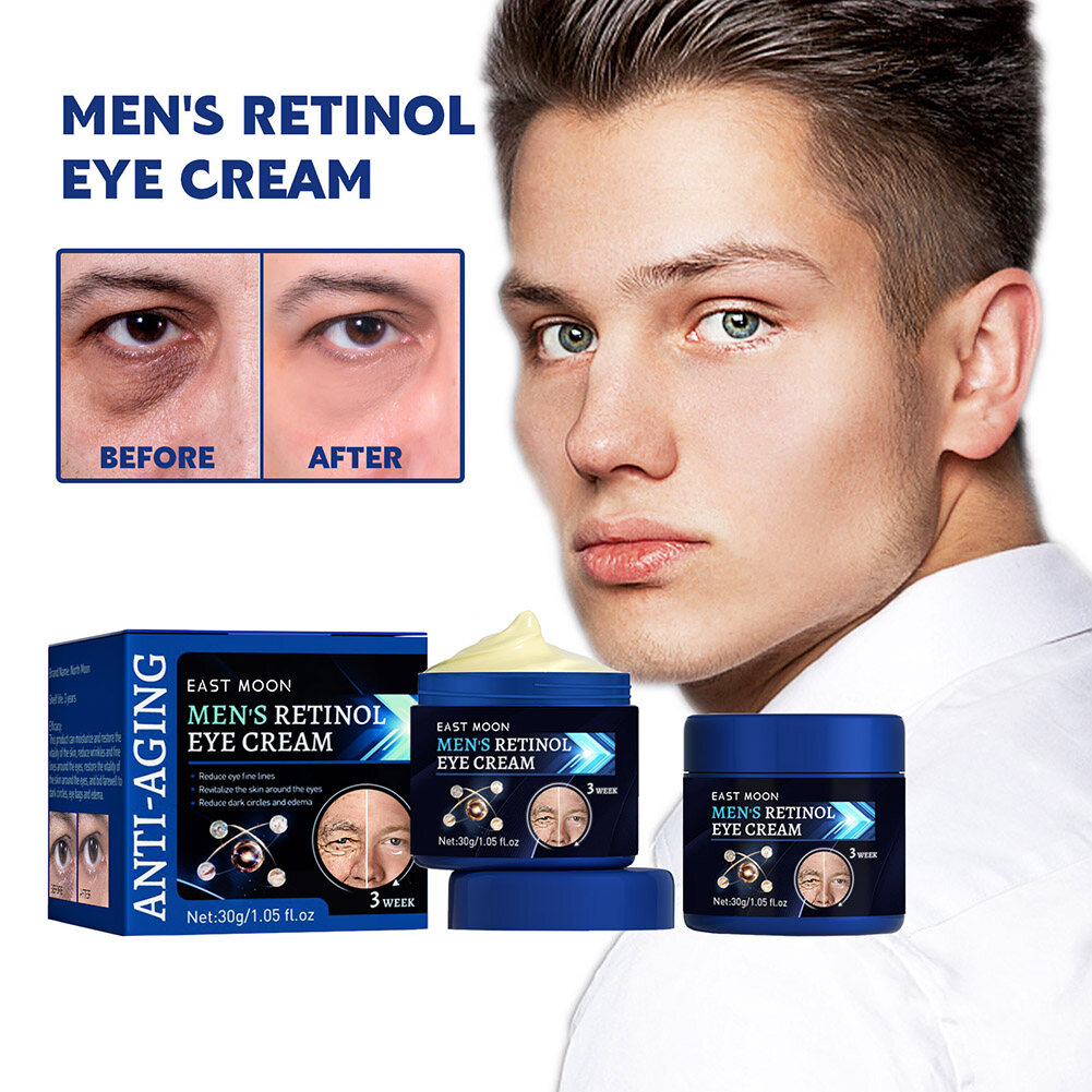 ครีมบำรุงรอบดวงตา Collagen Retinol Eye Creams For Men Anti Wrinkle Anti Aging Vitamin E Face ...