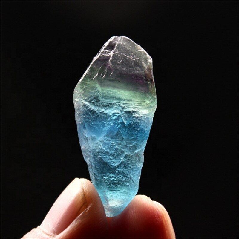 1 PC Raw Natural Blue Fluorite Quartz Crystal Semi Precious Stone Rough ...