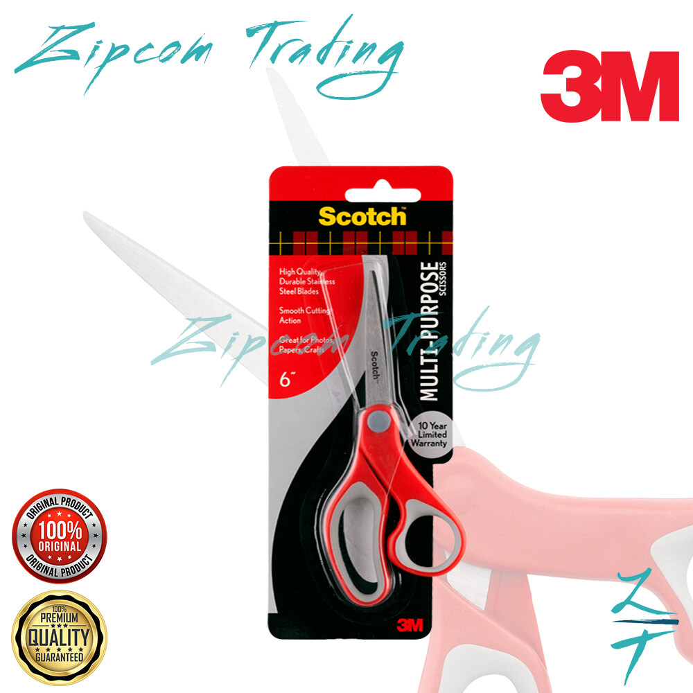 3M Scotch 6inch & 8inch Multi-Purpose Stainless Steel Scissors | Lazada