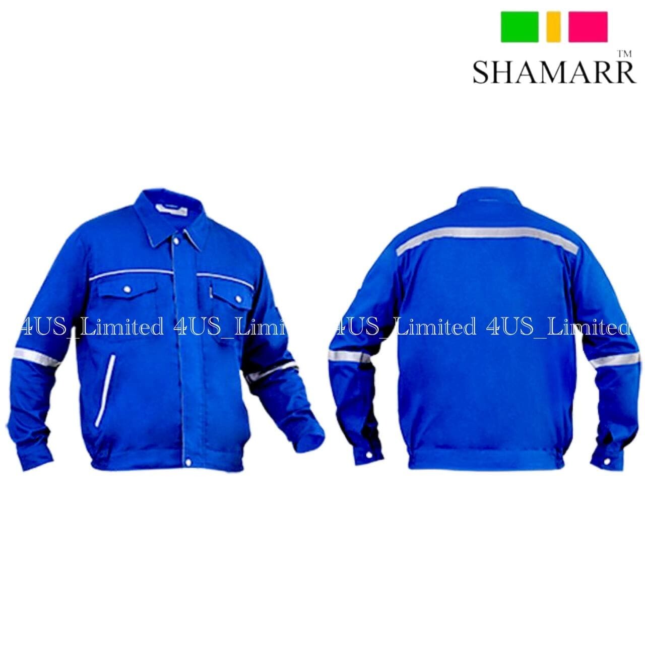 SHAMARR 100% PRESHRUNK COTTON SAFETY JACKET | WORK JACKET | HIGH ...