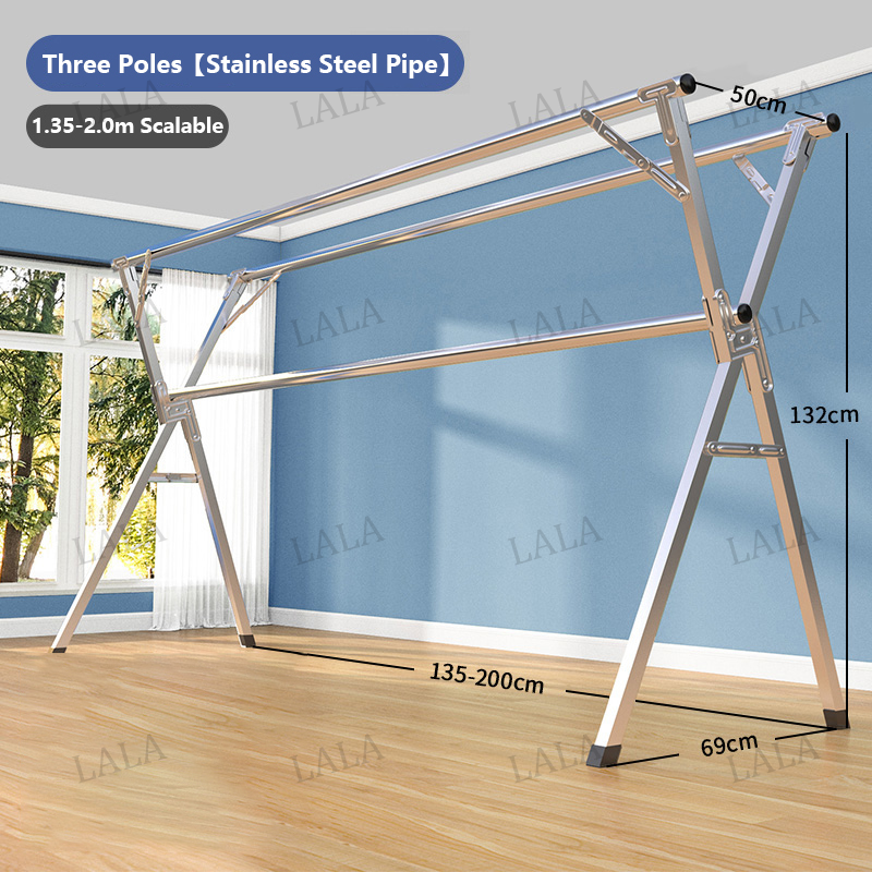 Mobility Foldable Stainless Steel Clothes Hanger Large Drying Rack ...