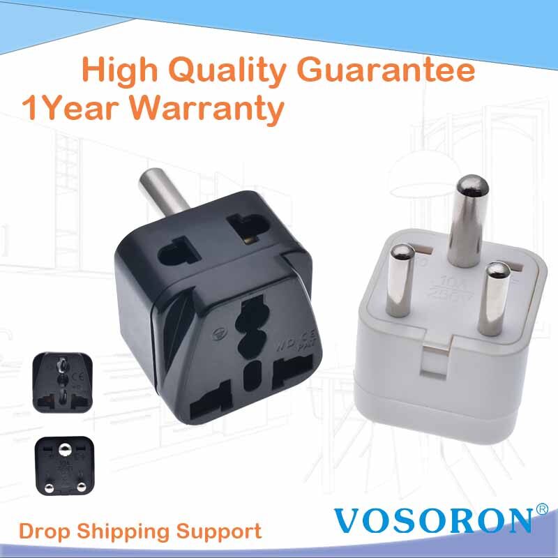 Grounded Universal 2 in 1 Plug Adapter Type D for India, Africa and ...