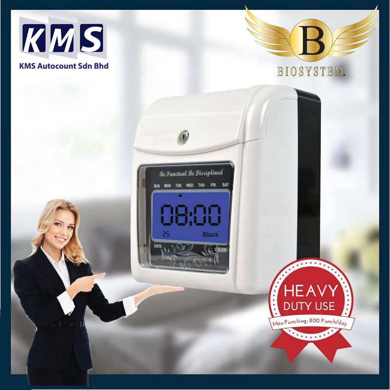 Biosystem BX3300D Heavy Duty Time Recorder Punch Card Machine BX-3300D BX 3300D | Lazada