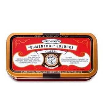 HUDSON'S EUMENTHOL JUJUBES TIN 50G | Lazada