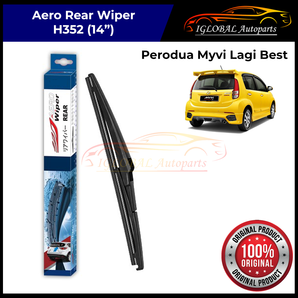 [Rear Wiper] Perodua Myvi Lagi Best / Myvi Standard / Myvi SE Aero H352 Wiper Blade (14") | Lazada