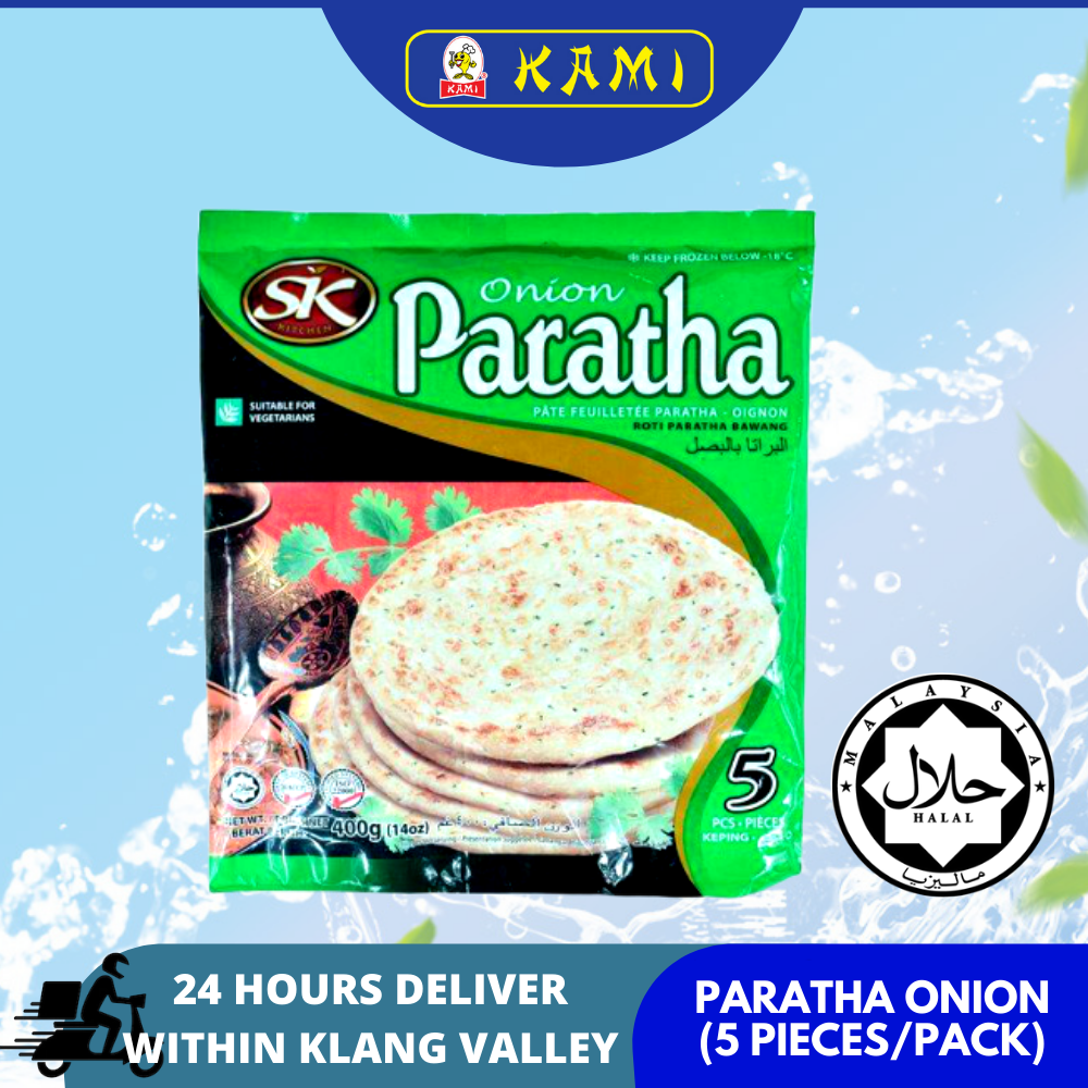 SK Kitchen Paratha Onion 400g 5 pcs Indian Food Roti Bawang Halal ...