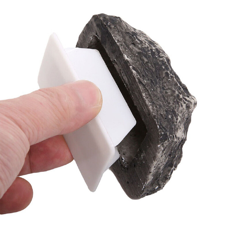 Outdoor Spare Key House Safe Hidden Hide Storage Security Rock Stone ...
