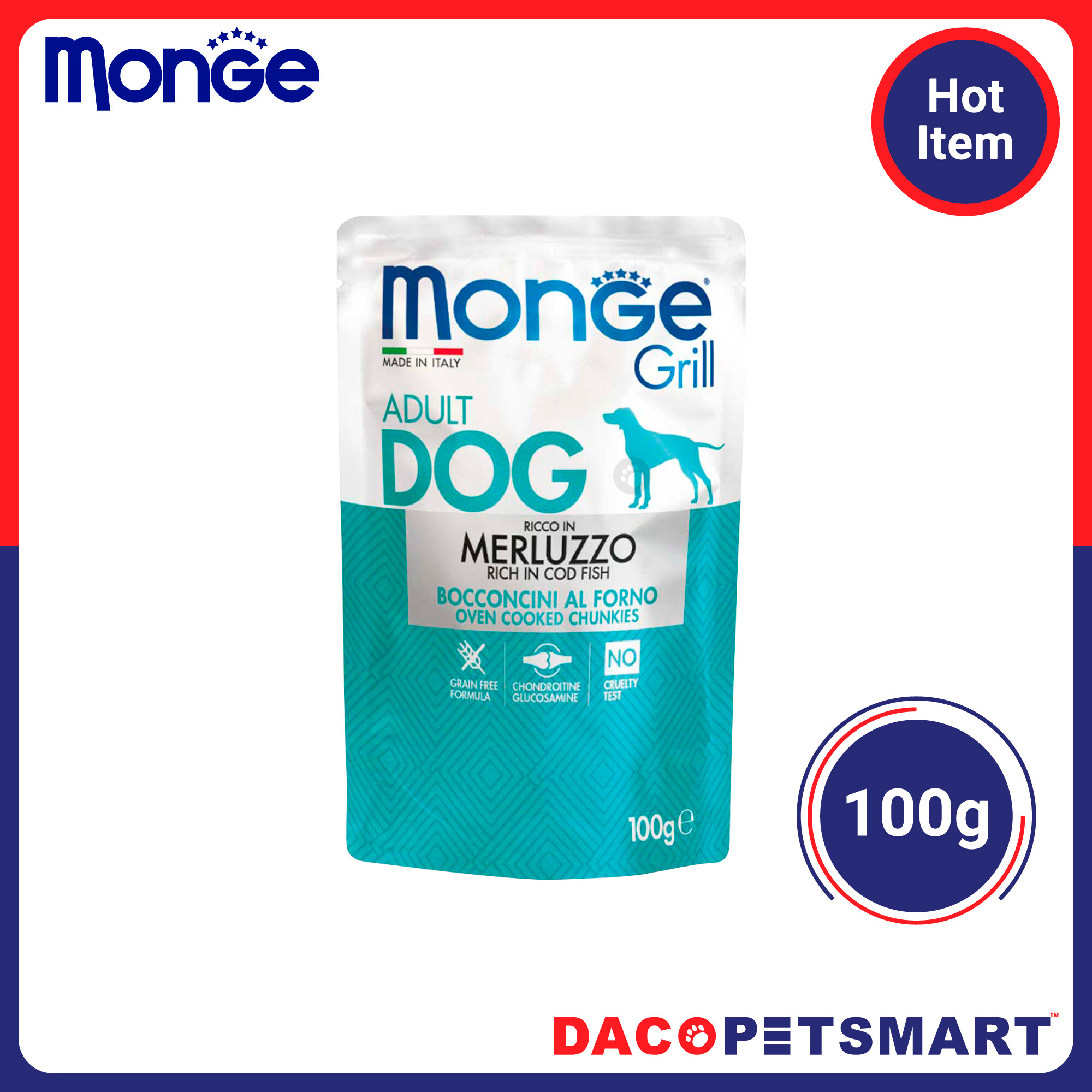 MONGE Grill DOG WET FOOD / POUCH 100g _ Adult Dog | Lazada