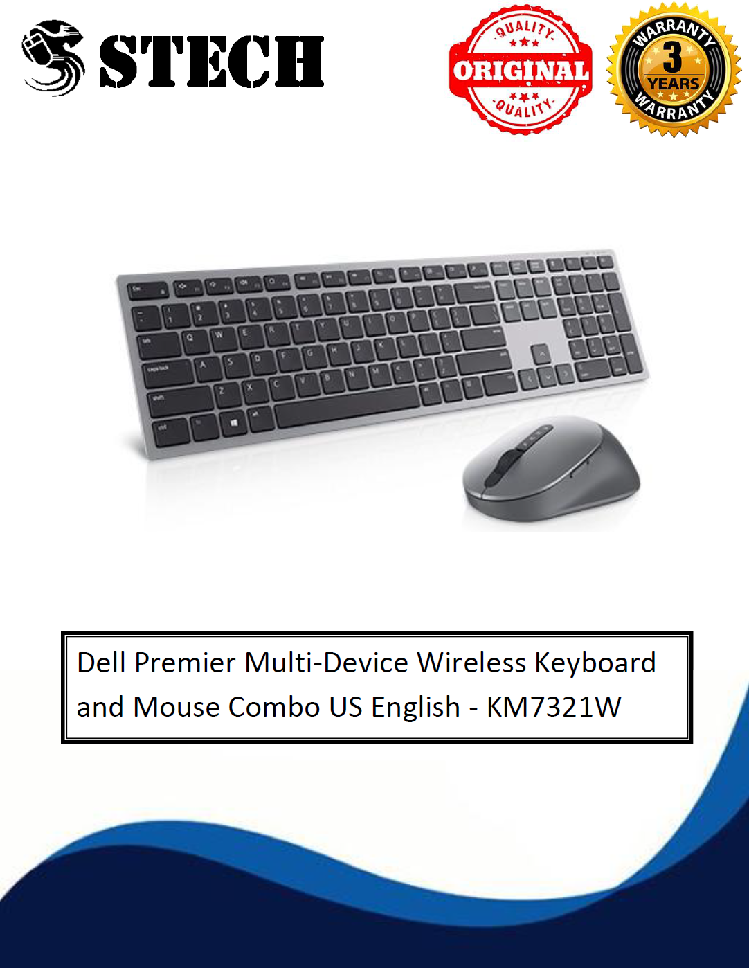 [Ready Stock] Dell Premier Multi-Device Wireless Keyboard and Mouse ...
