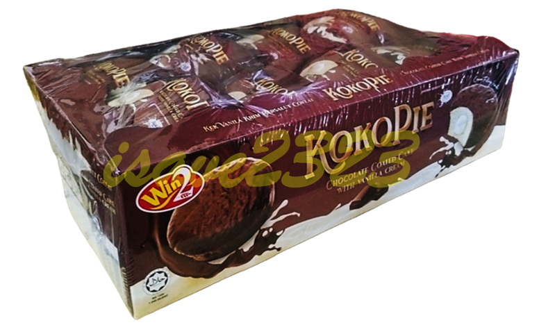 [HALAL] Win2 Kokopie Chocolate Coated Cake with Vanilla Cream (10packs ...