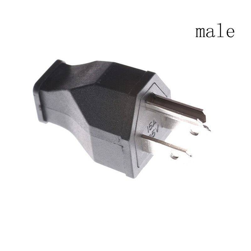 【Flash Sale】AC 125V 15A 3 Pin Power Cord Connector US Plug Converter ...
