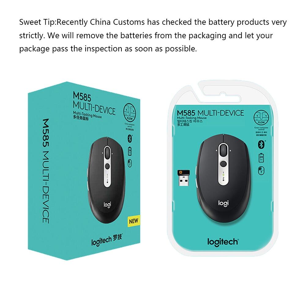 ต้นฉบับ Logitech M585 Multi-Device Wireless Bluetooth Mouse สำหรับธุรกิจ - Nokerme Tech - ThaiPick