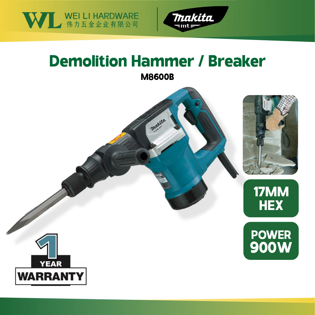Makita MT M8600G Demolition Hammer 900W / mesin hack m8600 hacker ...