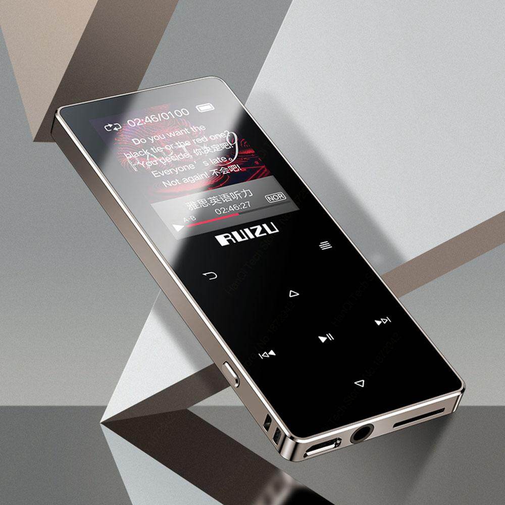 RUIZU D28โลหะบลูทูธ MP3แบบพกพา Walkman เสียง8GB เครื่องเล่นเพลงกับ ...