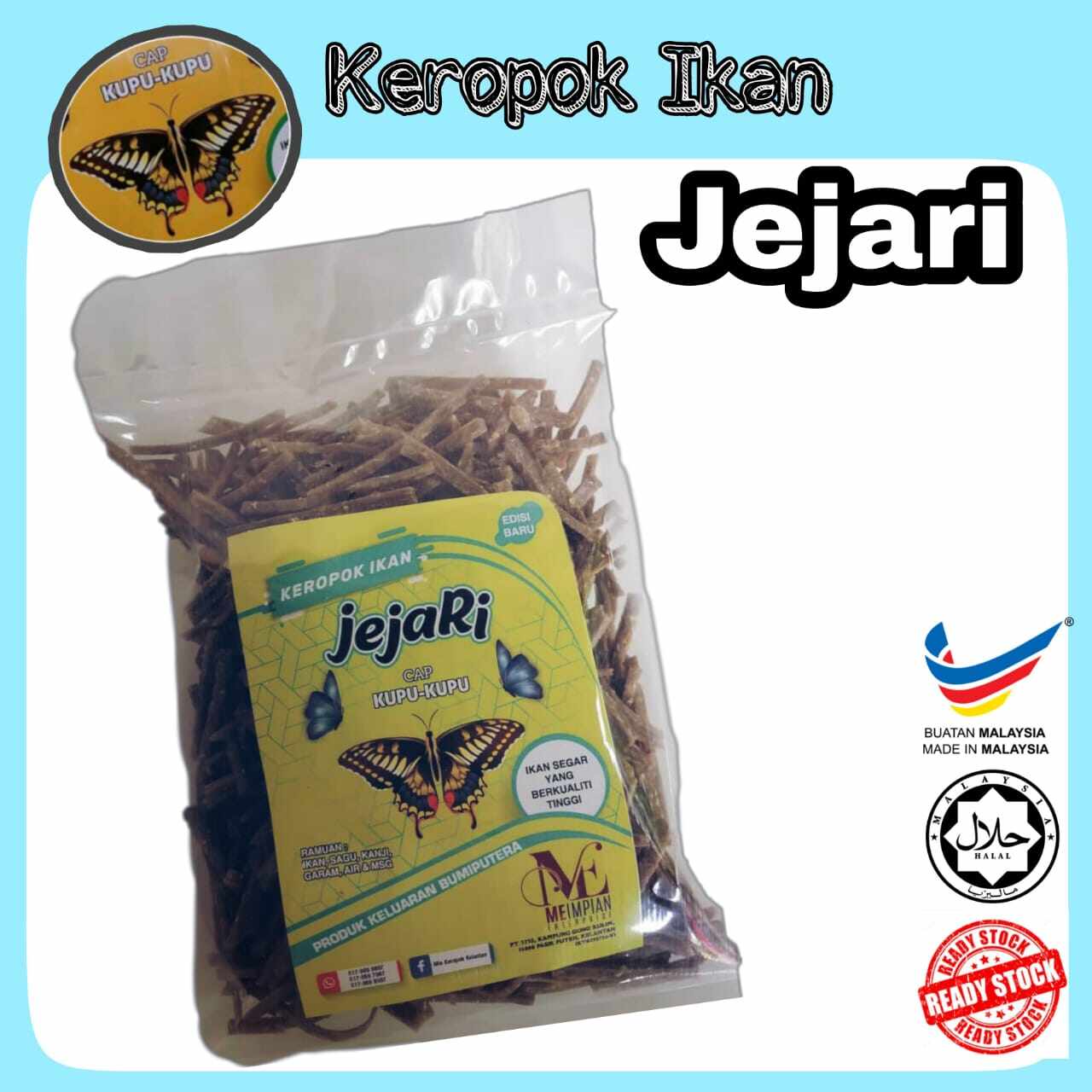 Keropok Ikan Jejari rangup Cap KupuKupu | Lazada