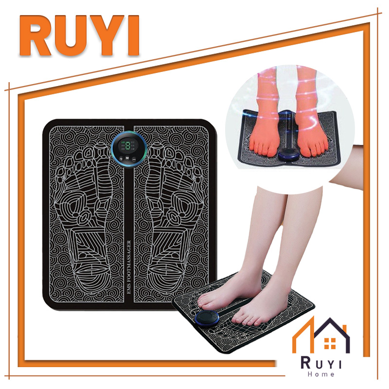 Portable Ems Foot Massage Pad Feet Simulator Patch Electric Foot 3838