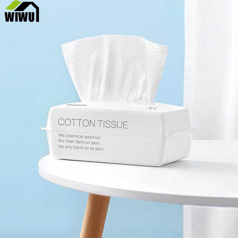 INSOUND Disposable Face Towel Soft Cotton Tissue Makeup Wipe Pad For ...