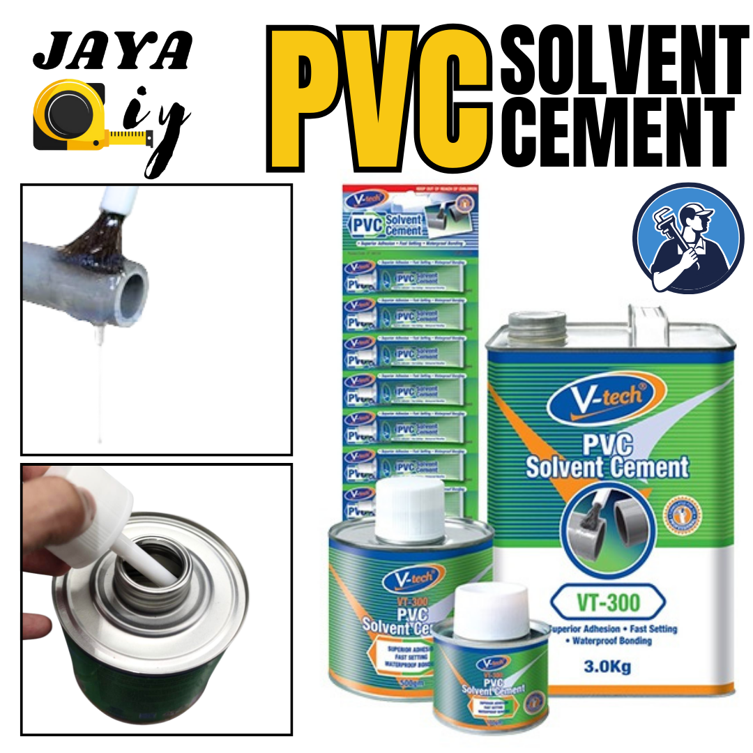 VTech PVC Solvent Cement V-Tech PVC Pipe Glue PVC Gam PVC Pipe Adhesive / Gam Paip PVC VT300 ...