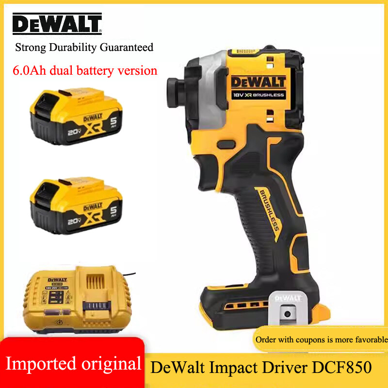 【Guaranteed authenticity]】DeWalt DCF850 brushless screwdriver 20V6.0Ah ...