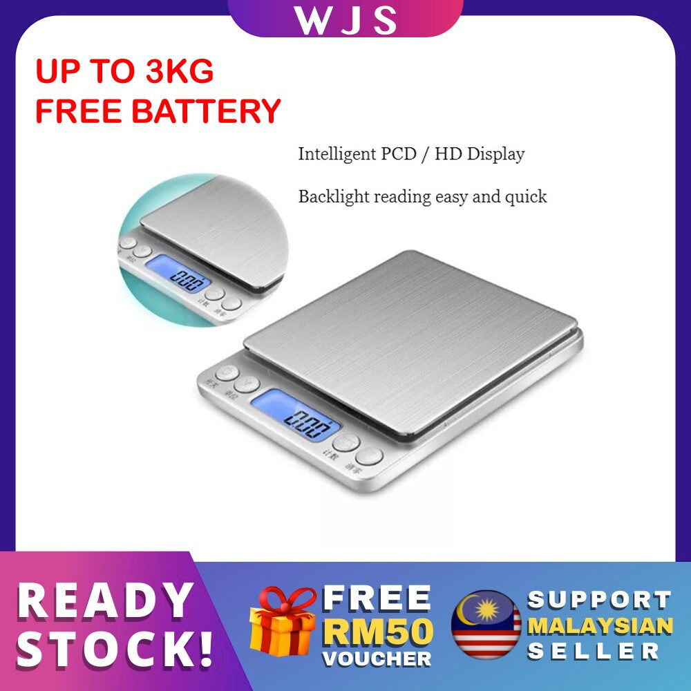 (ANTI-RUST STAINLESS STEEL) WJS Digital Kitchen Weighing Scale ... (ANTI-RUST STAINLESS STEEL) WJS Digital Kitchen Weighing Scale ...