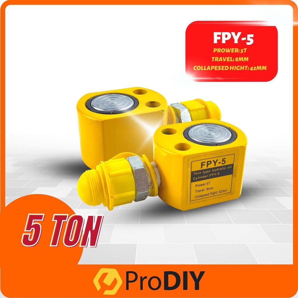 Thin Type Hydraulic Cylinder FPY 5T / 10T Lifting Tool Hydraulic Jack ...