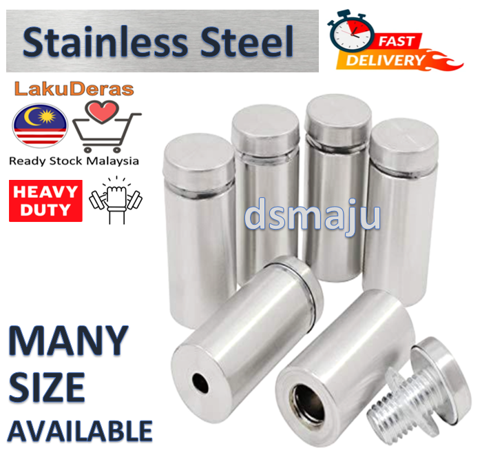 DSMAJU Stainless Steel Advertising Screw Signboard Screw Panel Holder ...