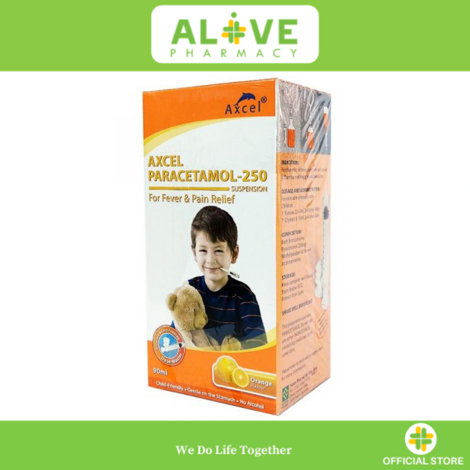 AXL PARACETAMOL 250 ORANGE SYRUP 90ML | Lazada