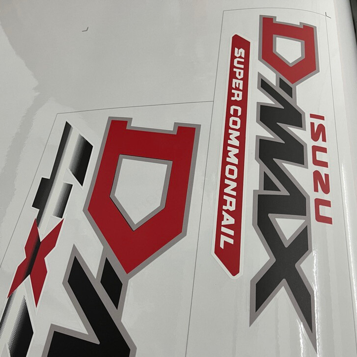 ISUZU DMAX Car Sticker Body Side Front Rear Decal - DMAX 07 Super ...
