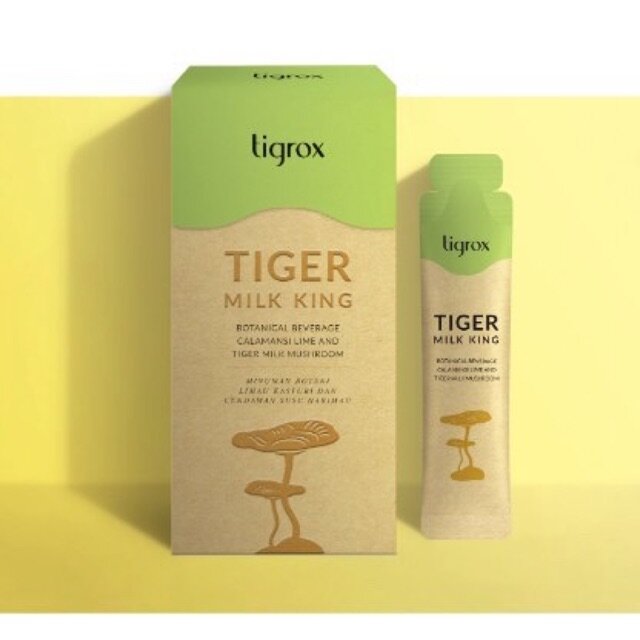 TIGROX - Tiger Milk King 💯 Originality - Minuman Botani Cendawan Susu ...